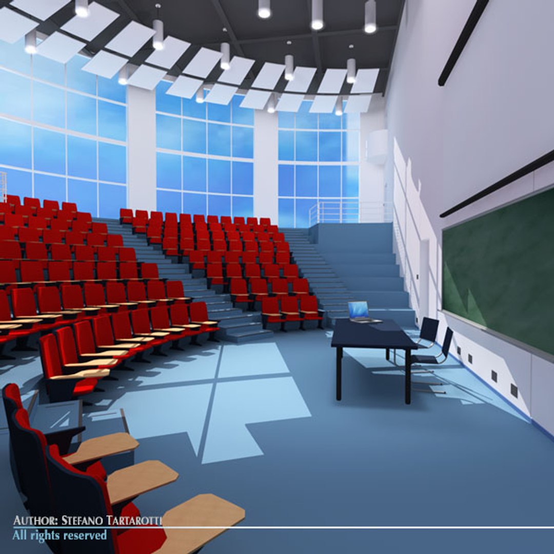 lecture hall 3d model