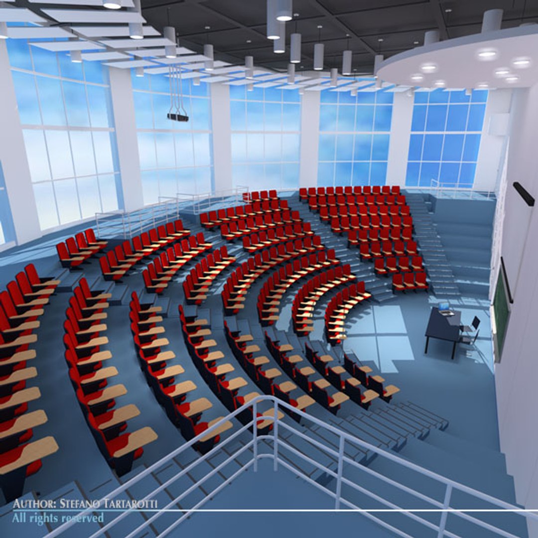 lecture hall 3d model