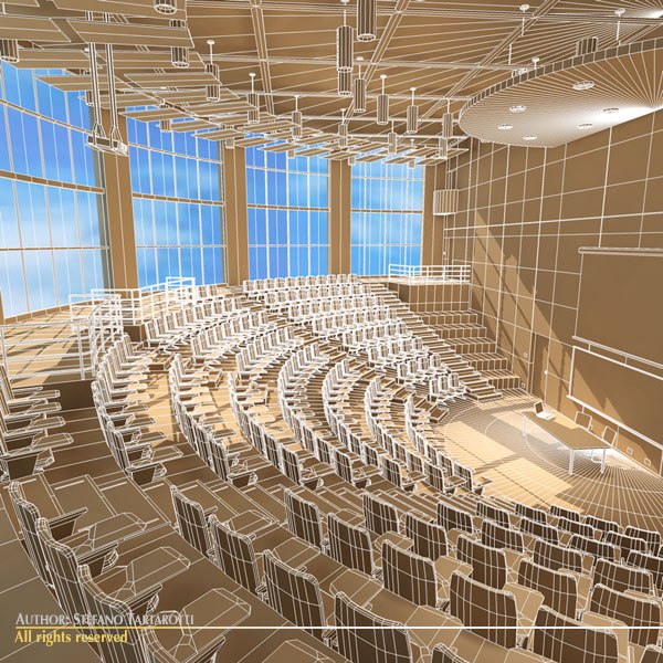 lecture hall 3d model