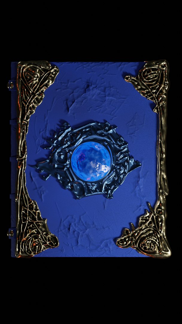 3D Blue Spellbook - TurboSquid 1960560