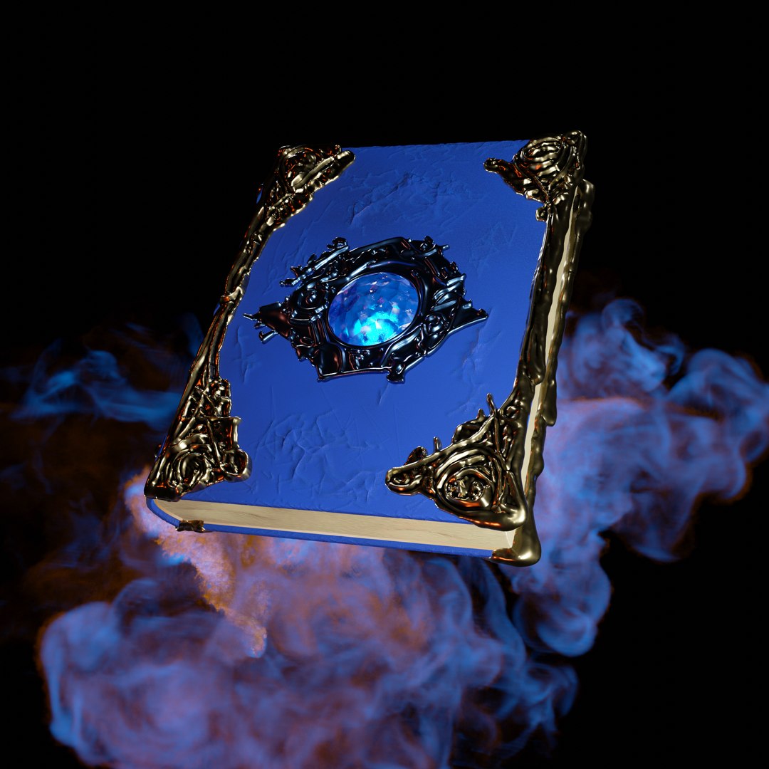 3D Blue Spellbook - TurboSquid 1960560