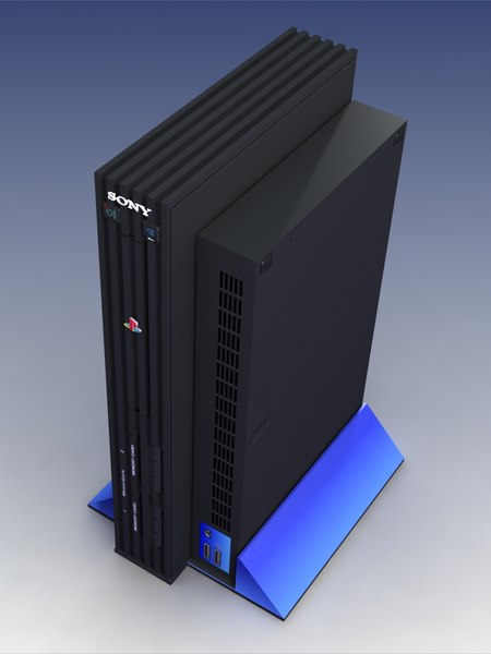 3d playstation 2 video model