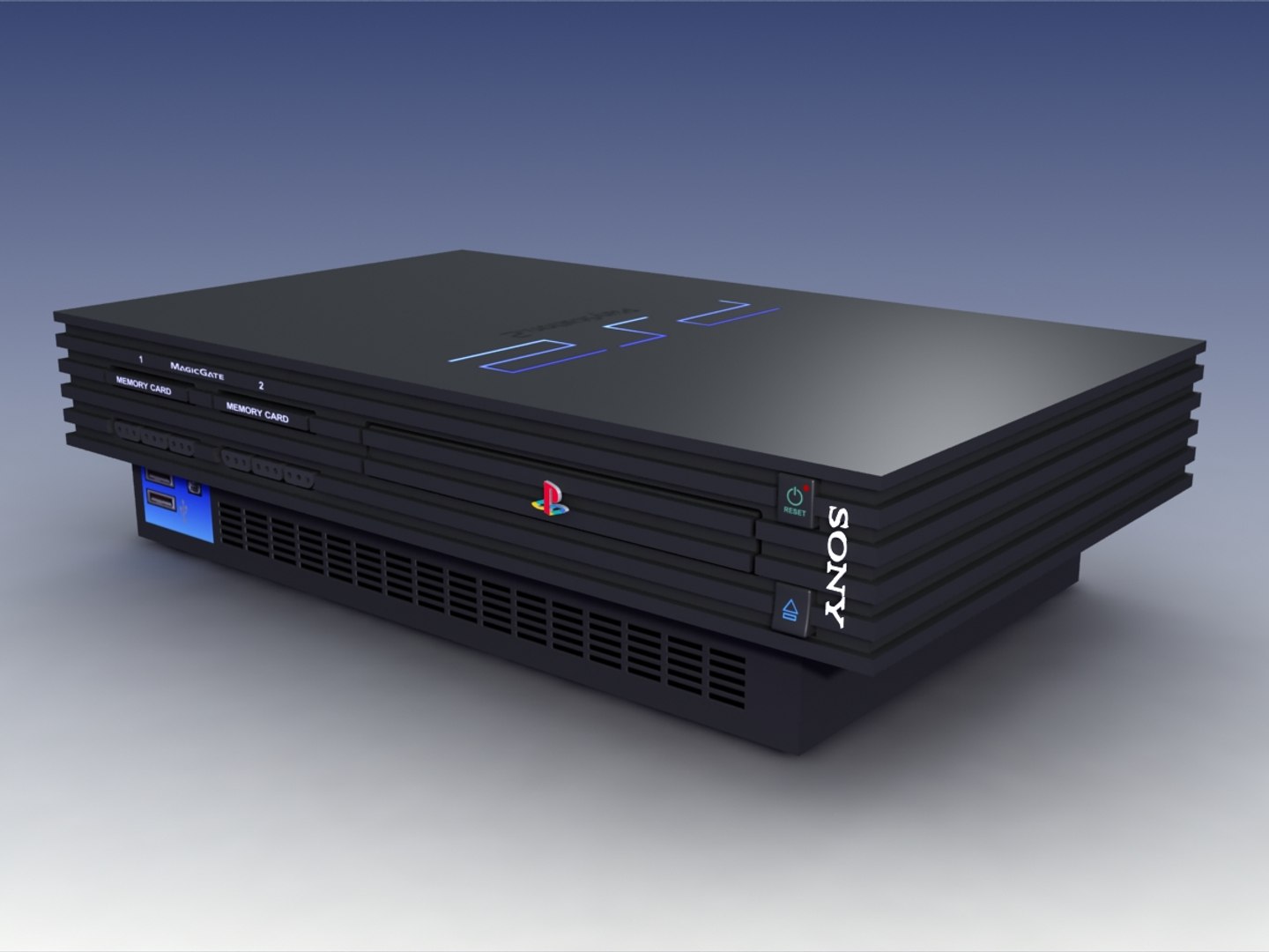 3d Playstation 2 Video Model