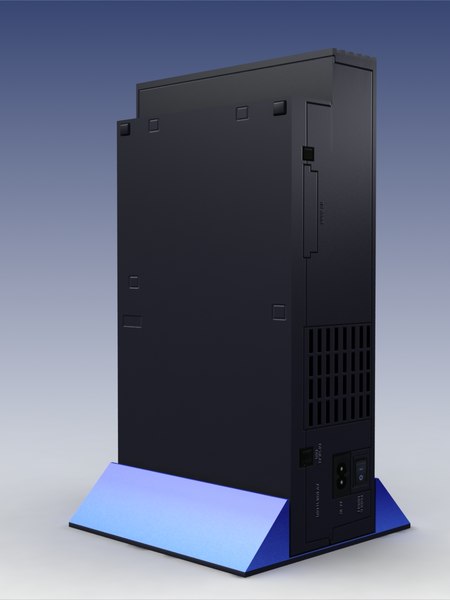 3d playstation 2 video model