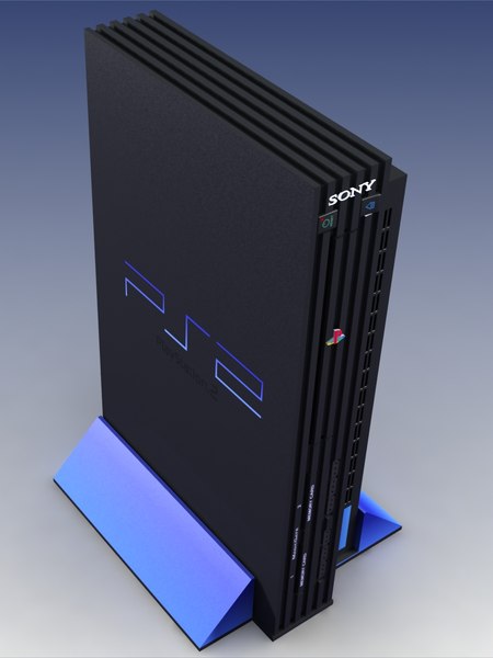 3d playstation 2 video model