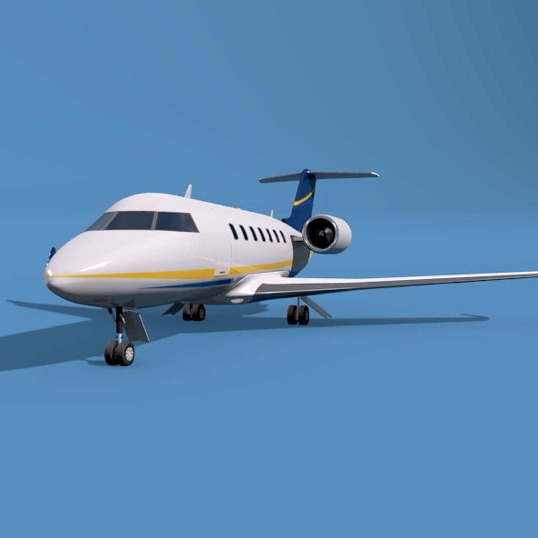 3d Model Jet Private Bombardier
