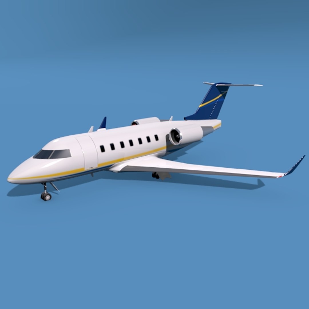 3d Model Jet Private Bombardier