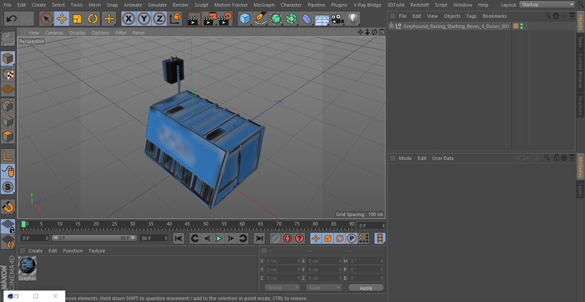 Greyhound Racing Starting Boxes 4 Doors 3D Model - TurboSquid 1941682