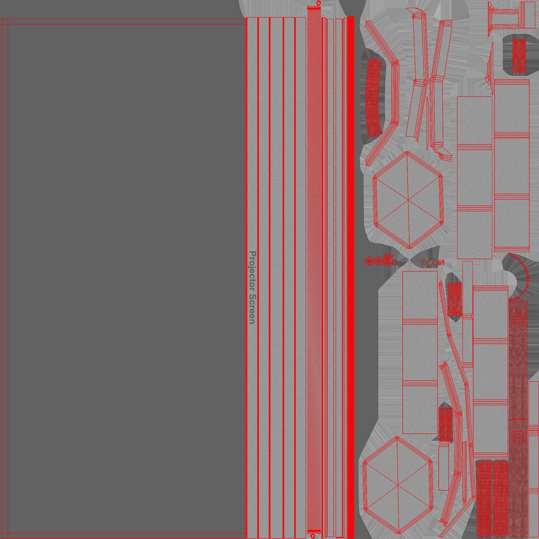 3D Projector Screen - TurboSquid 2387189