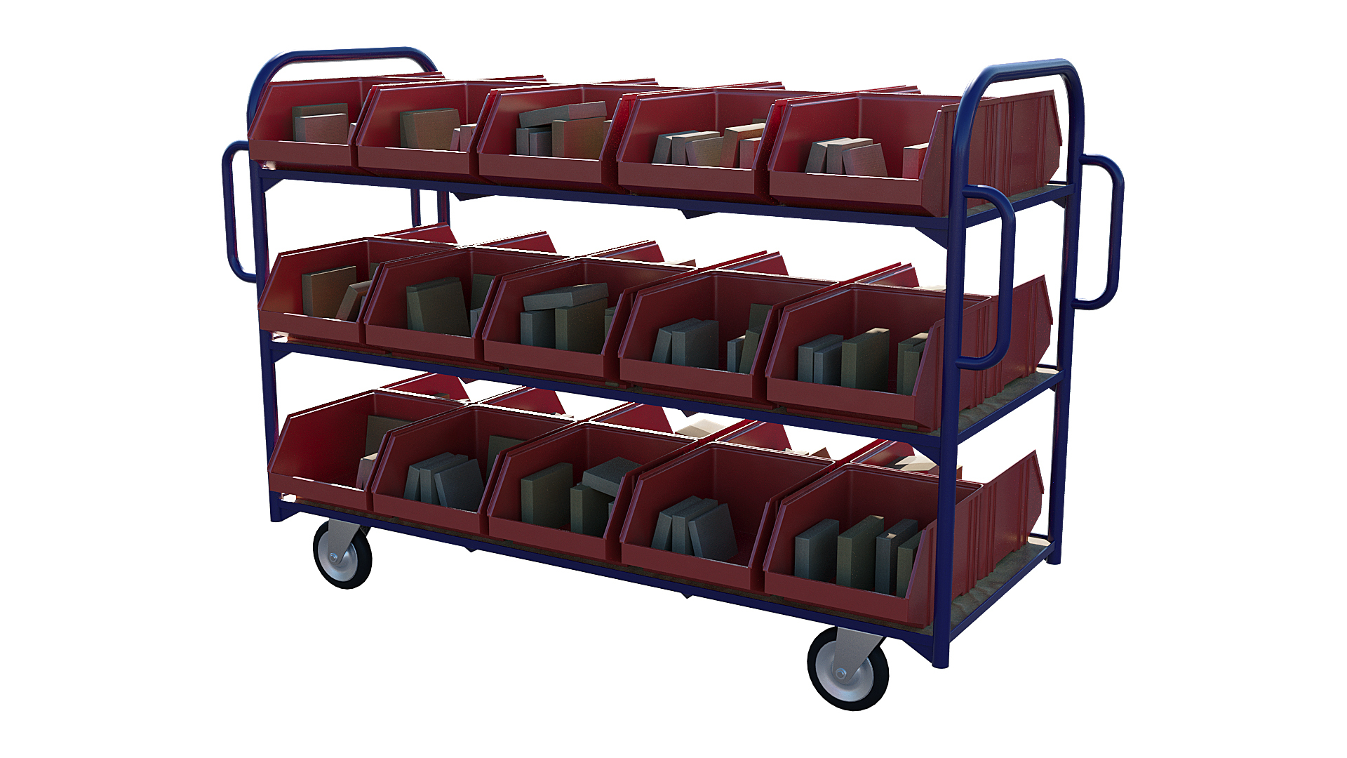 Warehouse trolley 3D model - TurboSquid 1709056