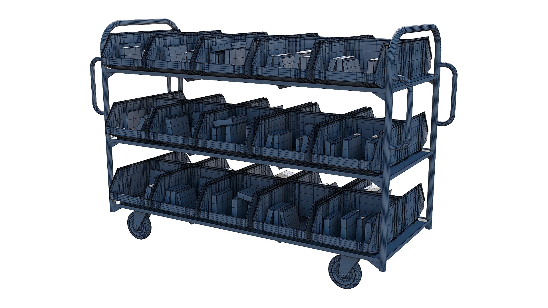 Warehouse trolley 3D model - TurboSquid 1709056