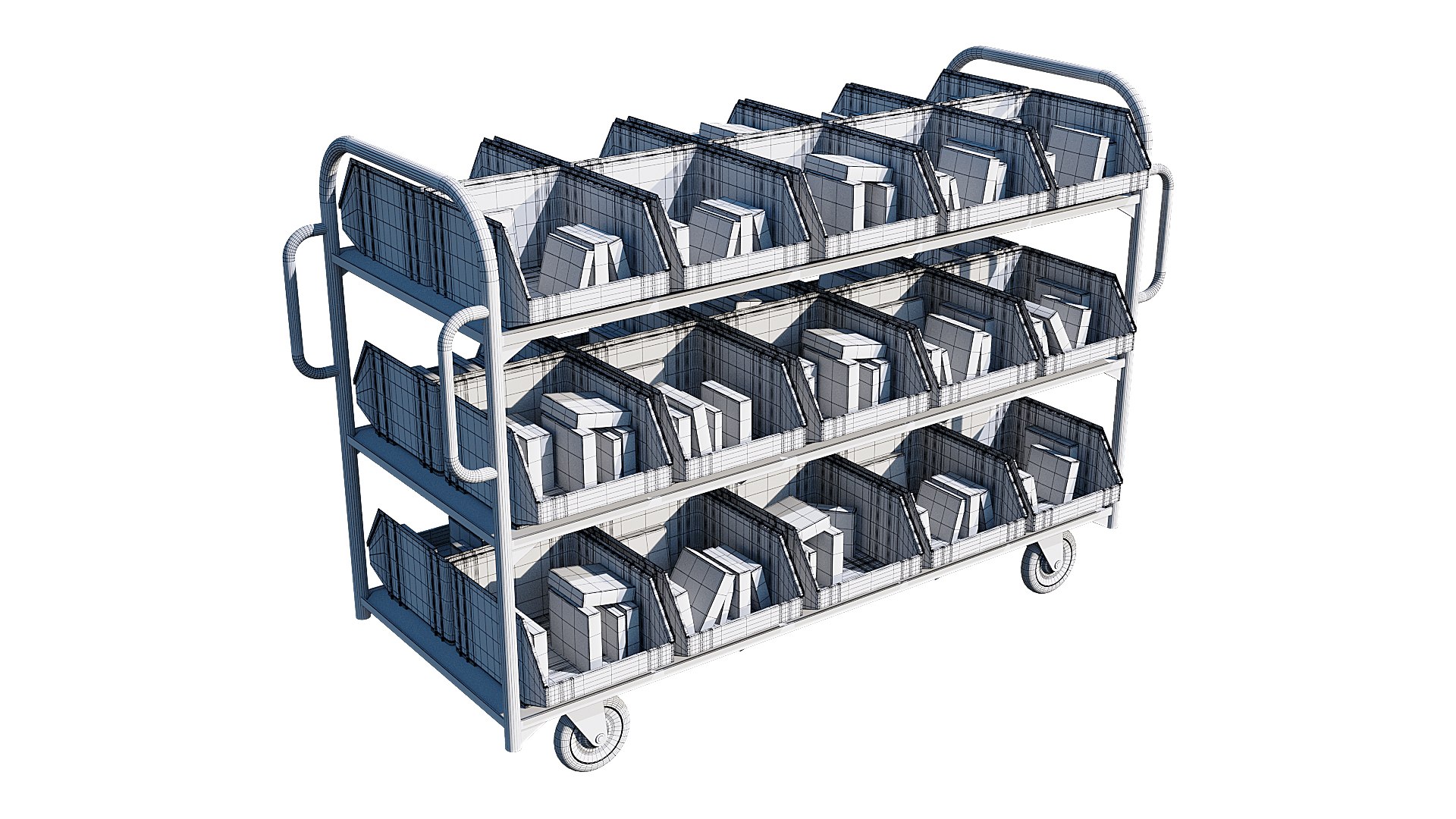 Warehouse trolley 3D model - TurboSquid 1709056