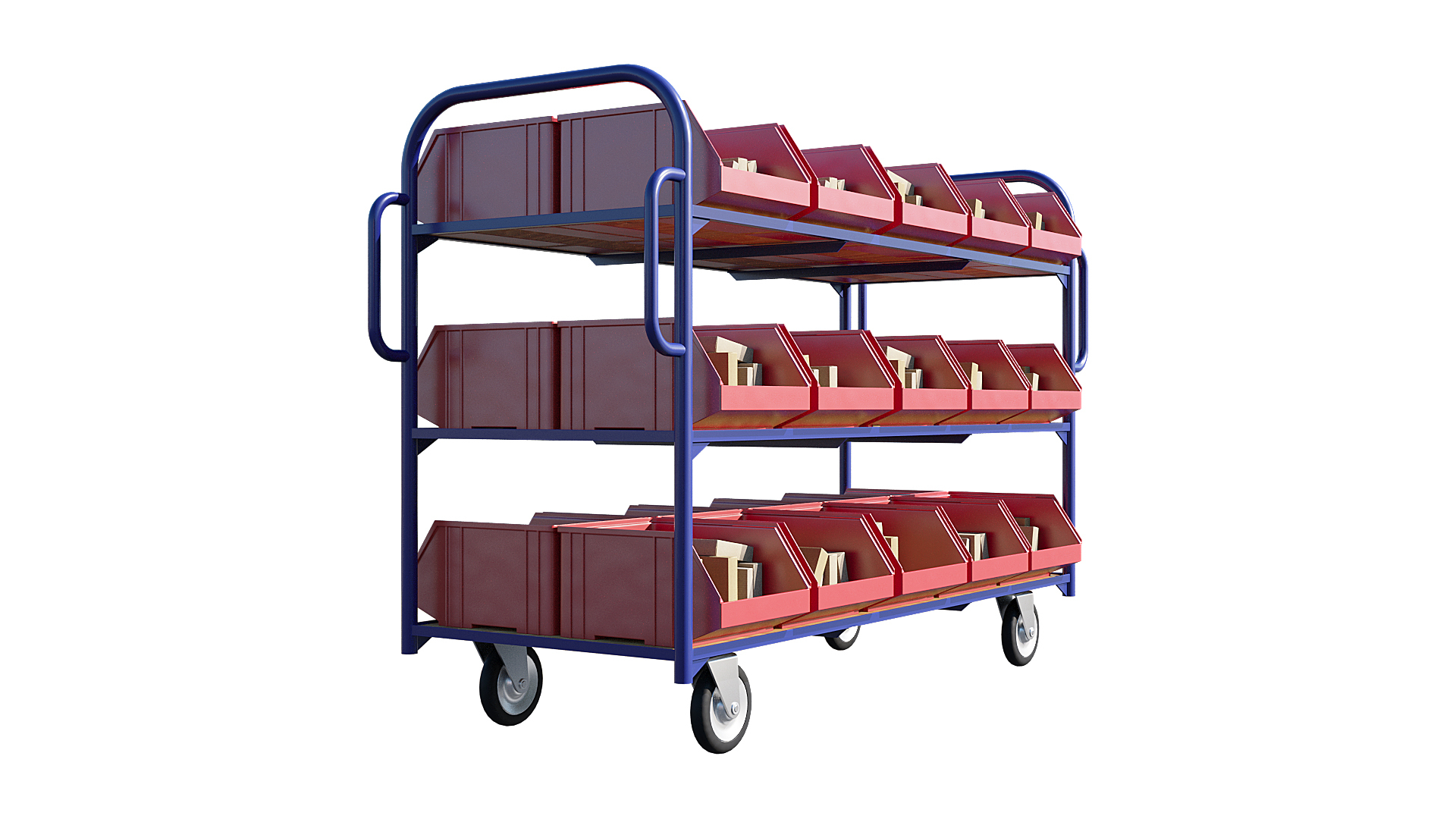 Warehouse trolley 3D model - TurboSquid 1709056