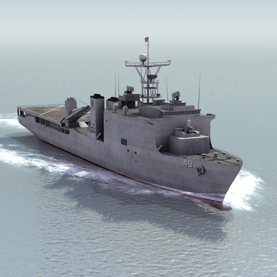 3d Model Lsd-49 Uss Harpers Ferry