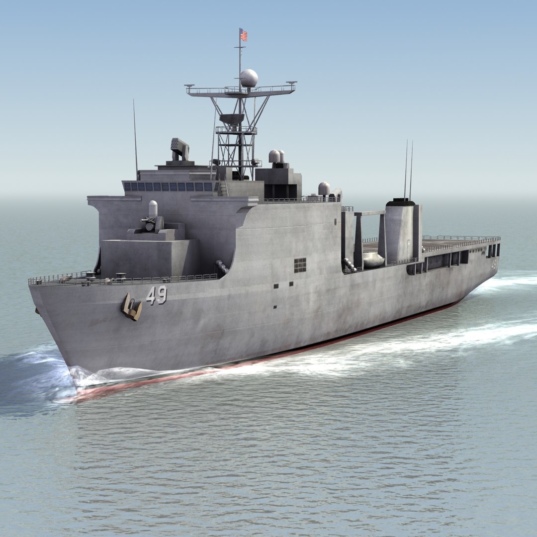 3d Model Lsd-49 Uss Harpers Ferry
