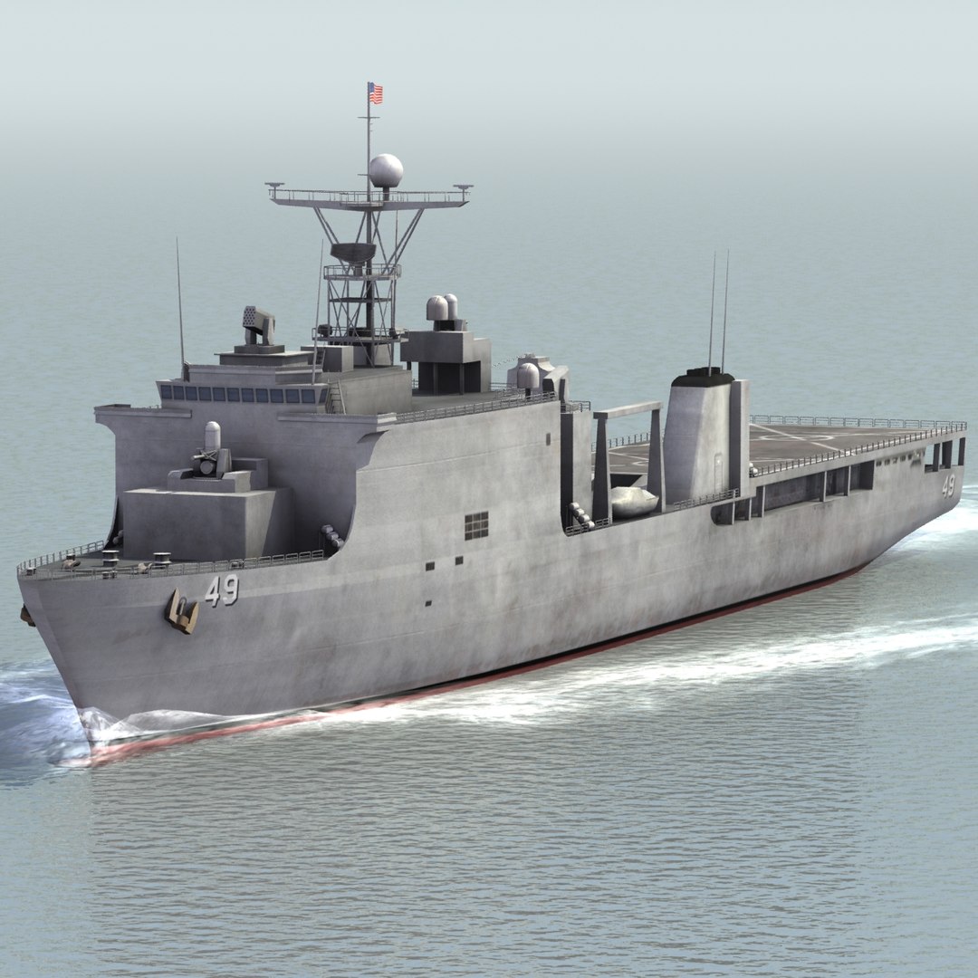 3d Model Lsd-49 Uss Harpers Ferry