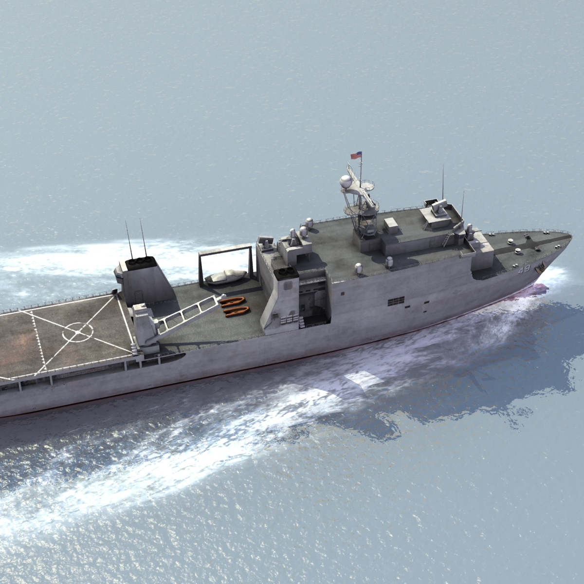 3d model lsd-49 uss harpers ferry