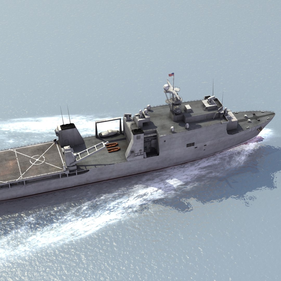 3d Model Lsd-49 Uss Harpers Ferry