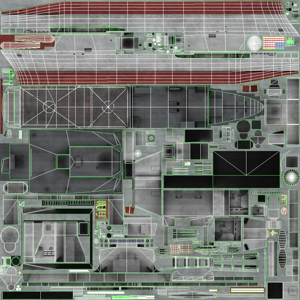 3d model lsd-49 uss harpers ferry