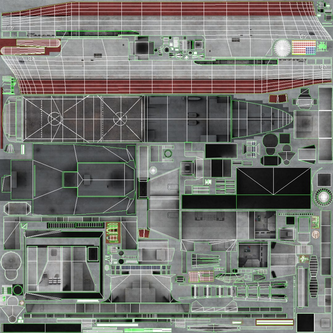 3d model lsd-49 uss harpers ferry
