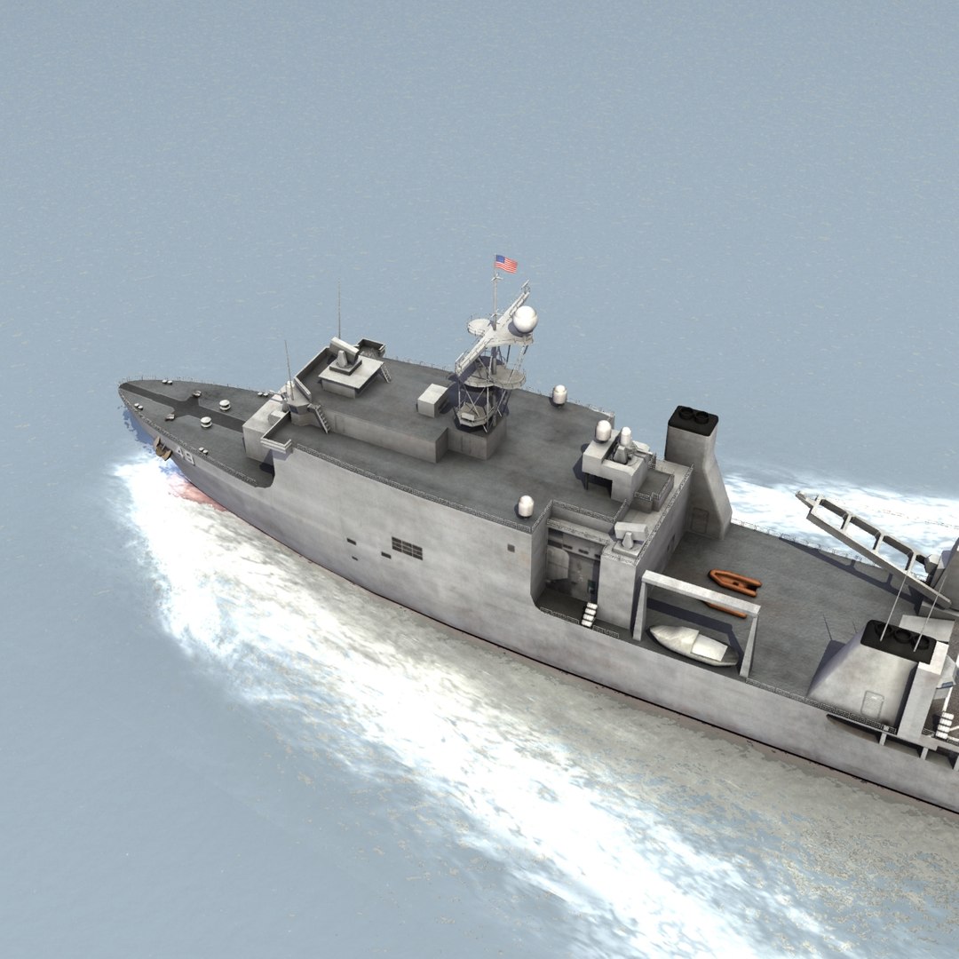 3d Model Lsd-49 Uss Harpers Ferry
