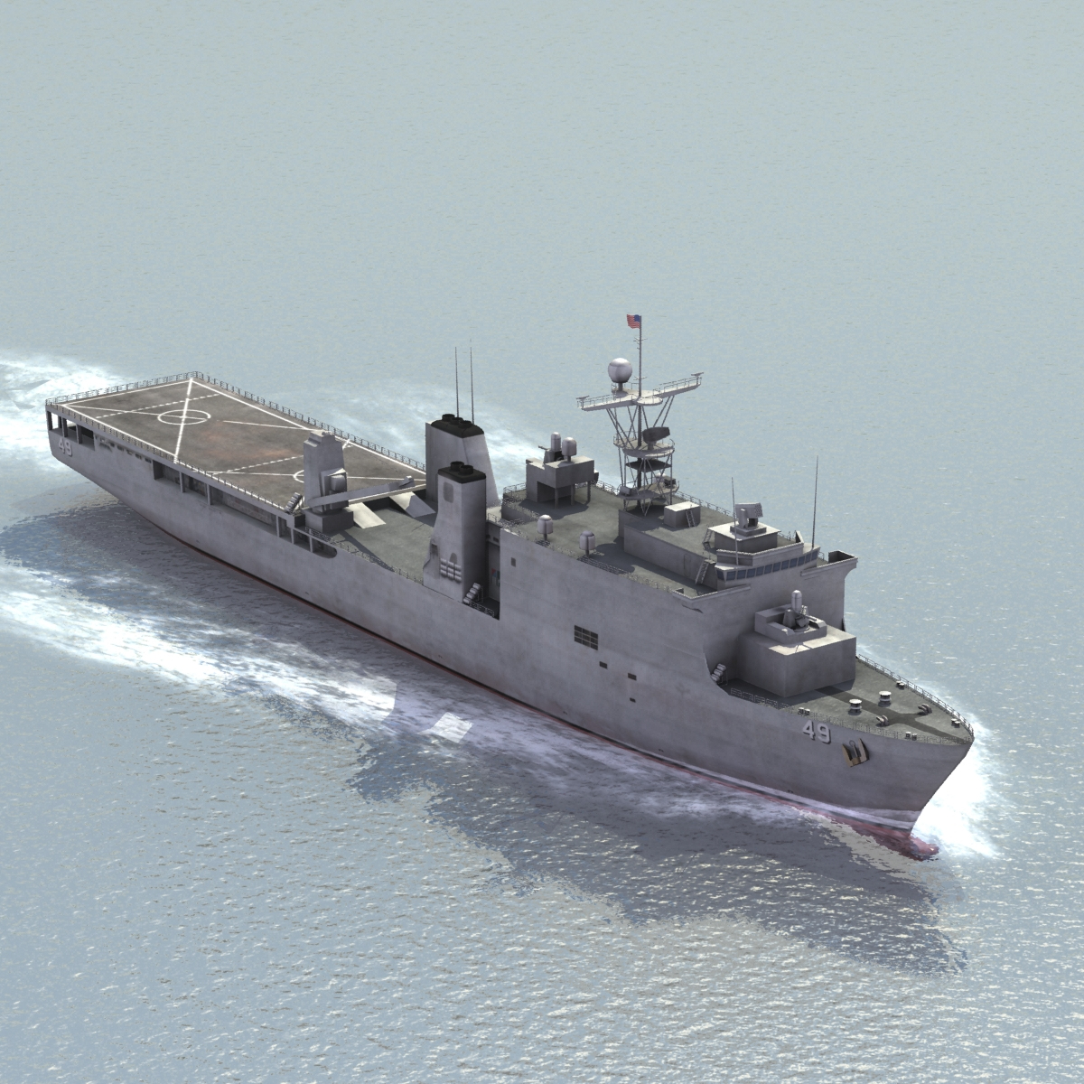3d model lsd-49 uss harpers ferry