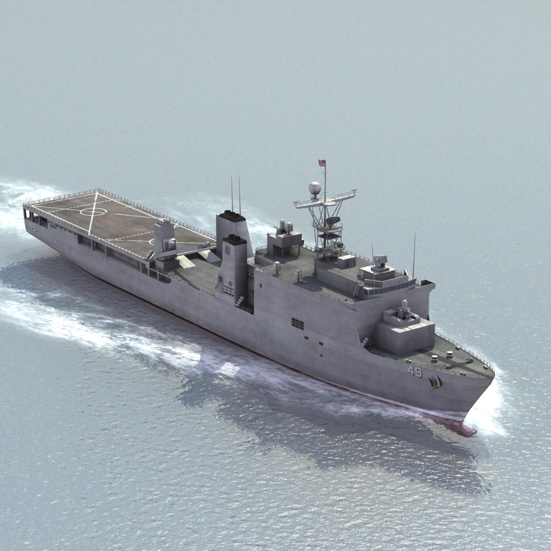 3d Model Lsd-49 Uss Harpers Ferry