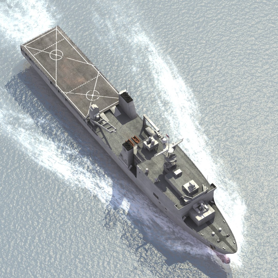 3d Model Lsd-49 Uss Harpers Ferry