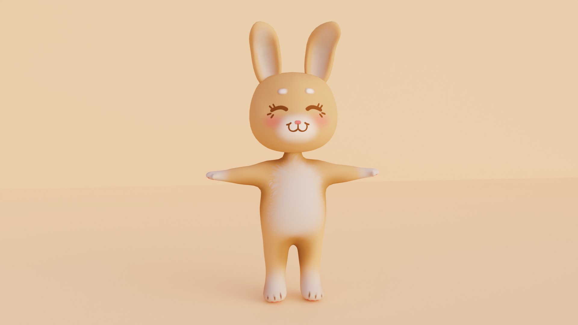 Cartoon-style Bunny Model 3D Model - TurboSquid 2066516