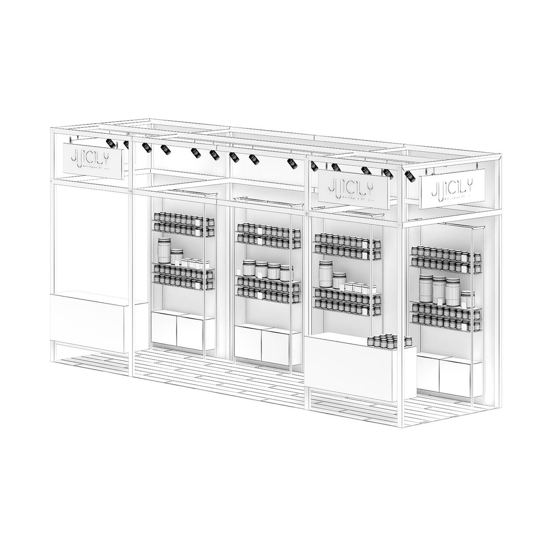 3D Steel Kiosk Model - TurboSquid 1442975