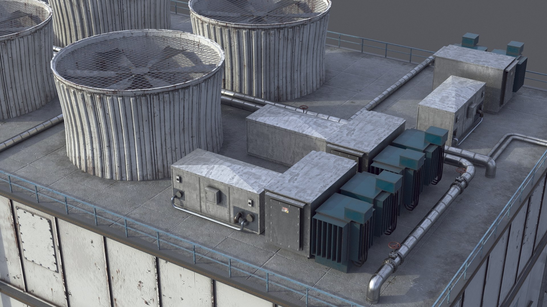 3D Model Cooling Tower - TurboSquid 1581438