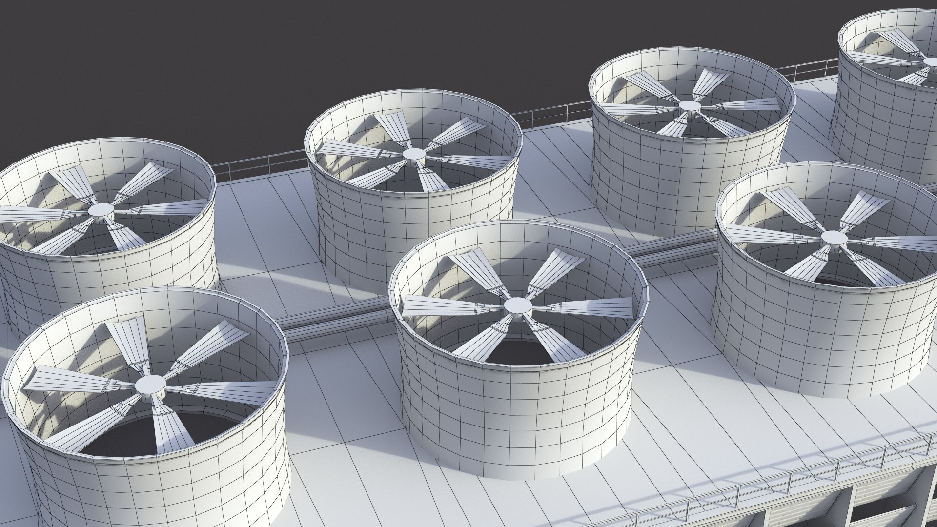 3D Model Cooling Tower - TurboSquid 1581438