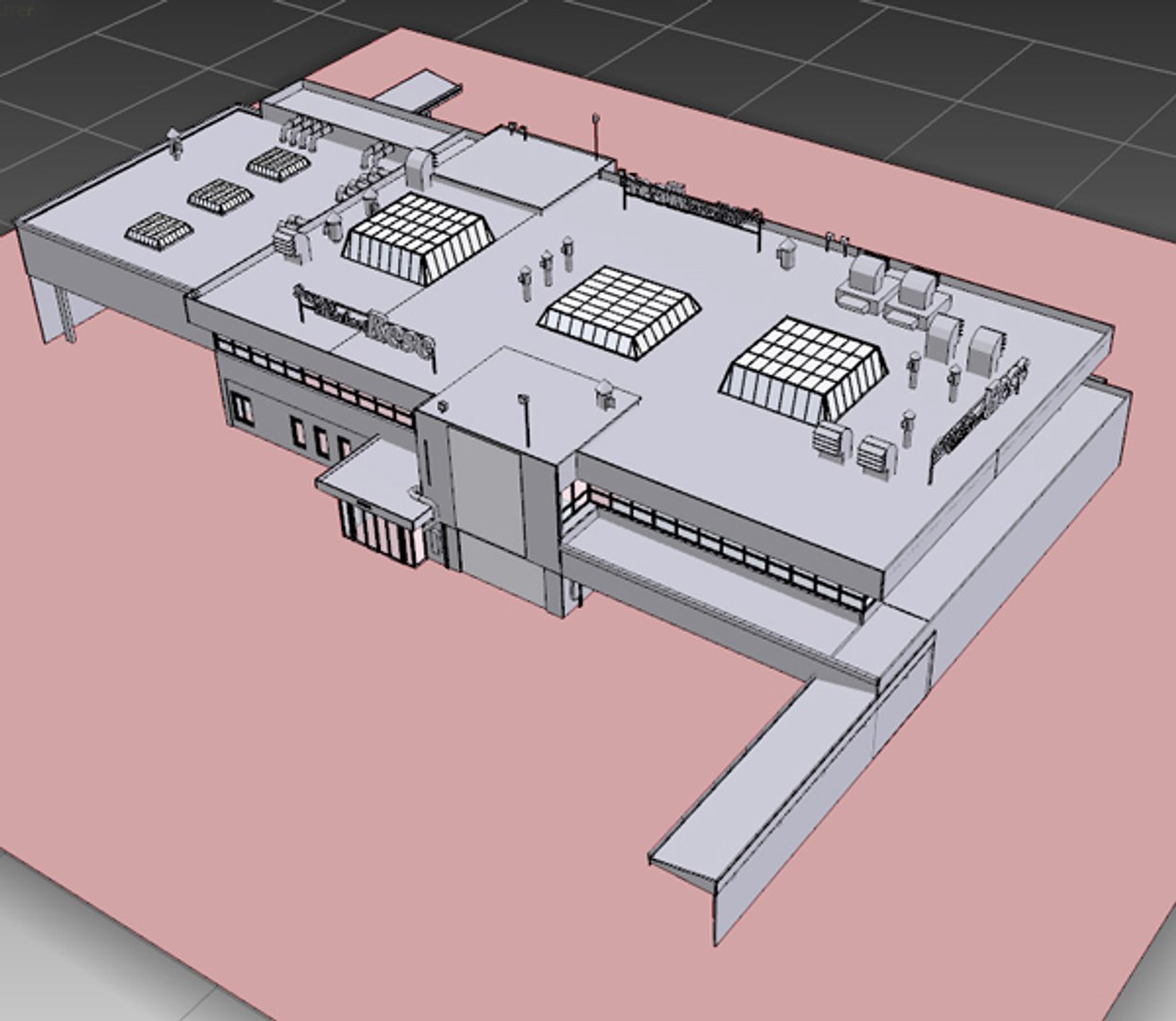 Supermarket Market 3d Model