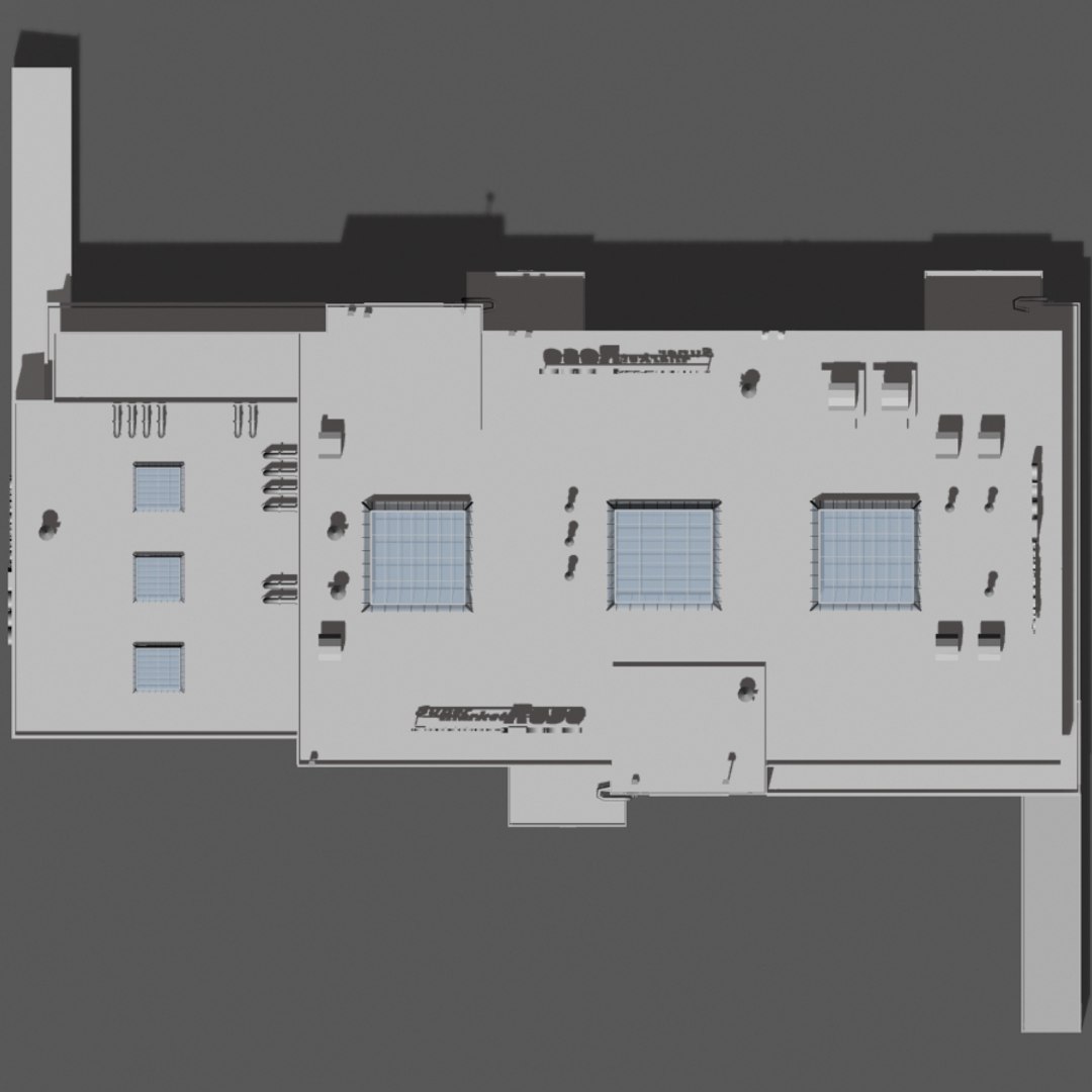 Supermarket Market 3d Model