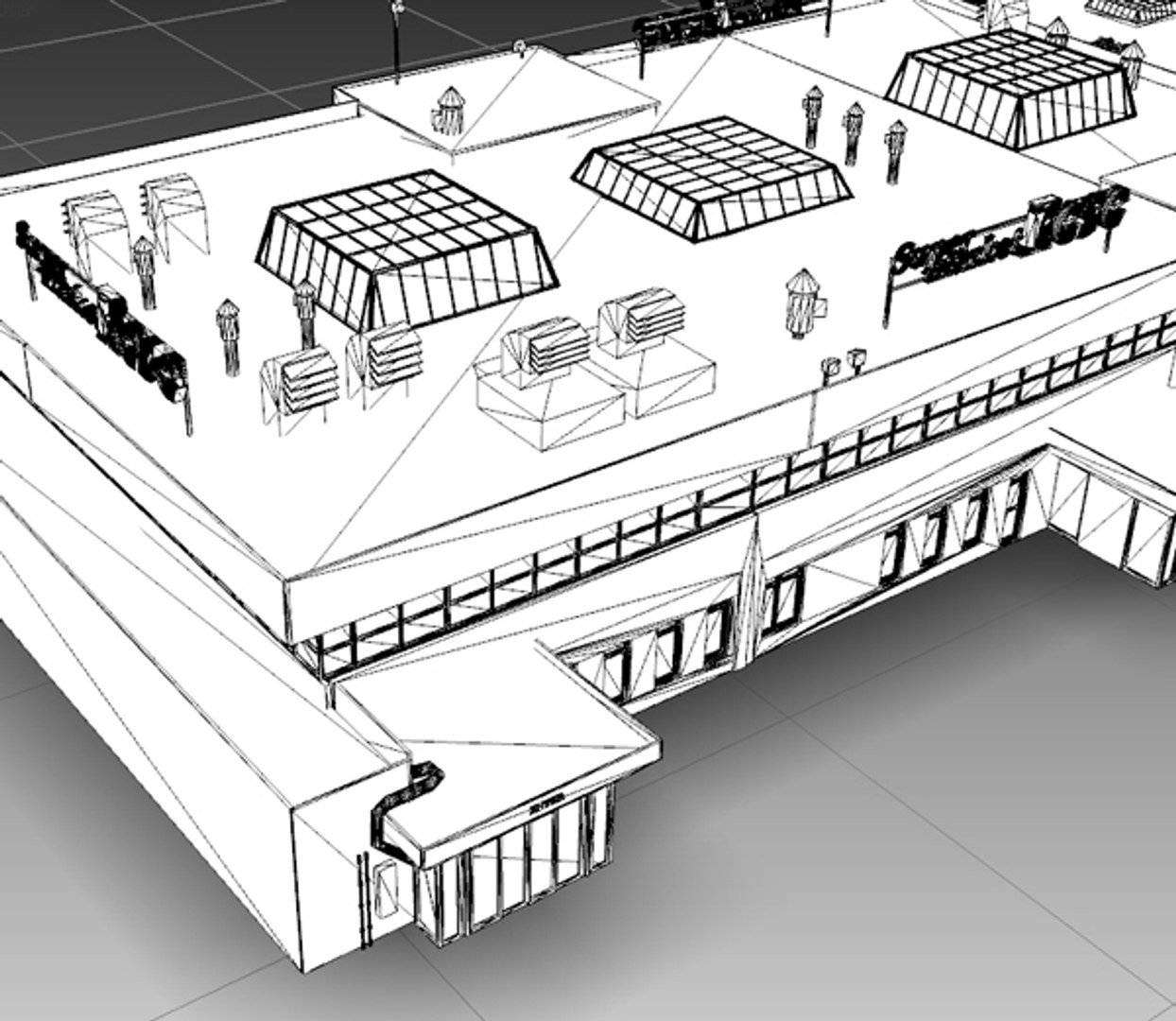 Supermarket Market 3d Model