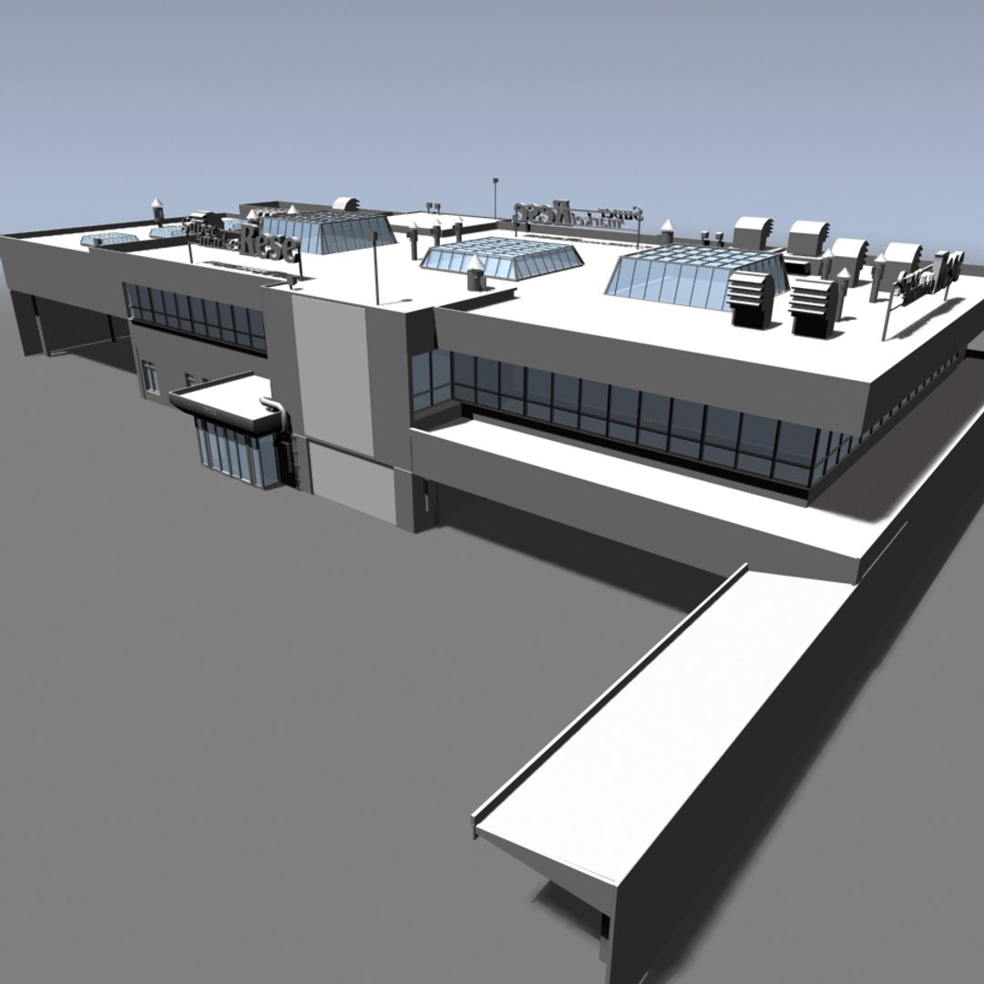 Supermarket Market 3d Model