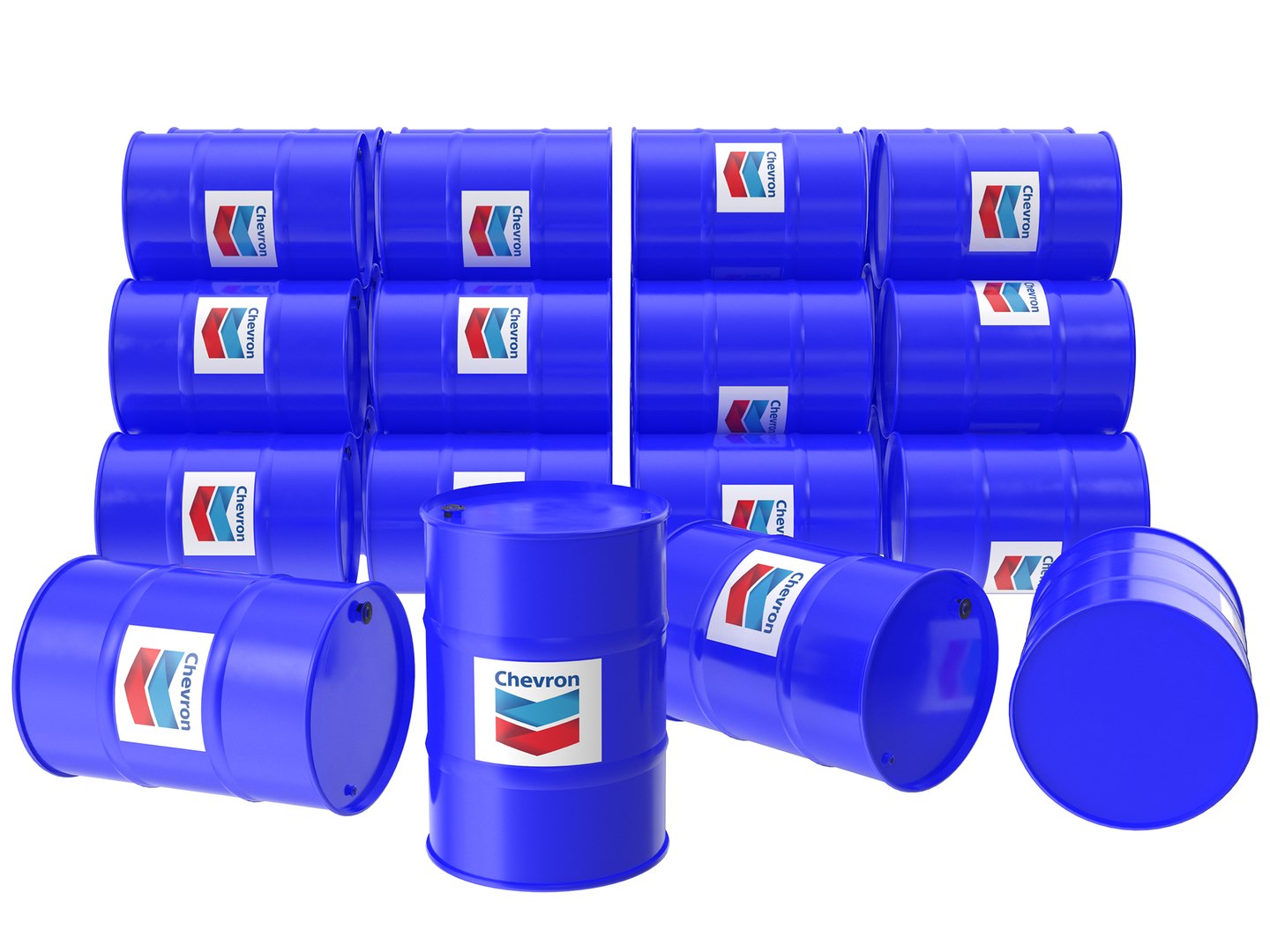 Chevron oil barrel model - TurboSquid 1810083