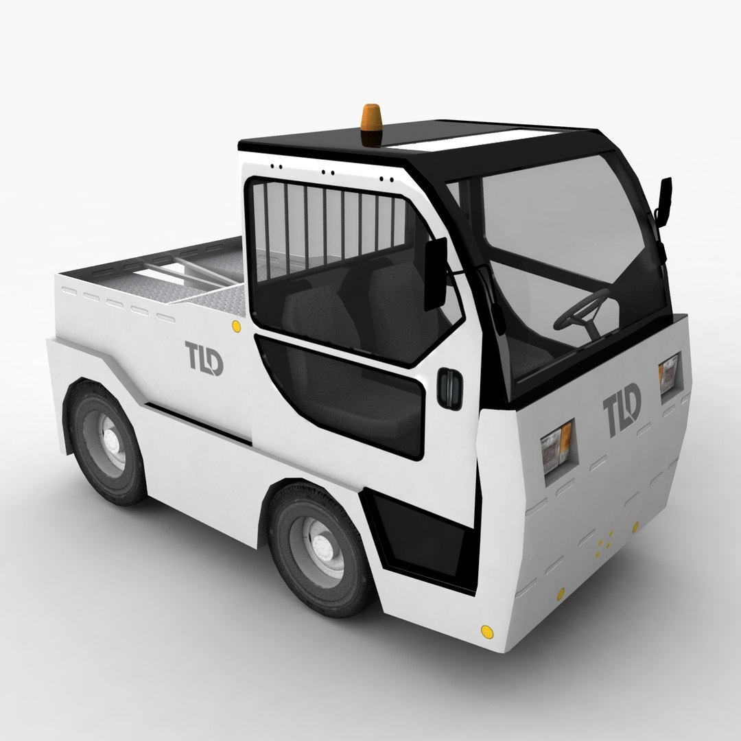 Tld Jet-16 Baggage Tractor 3d Model