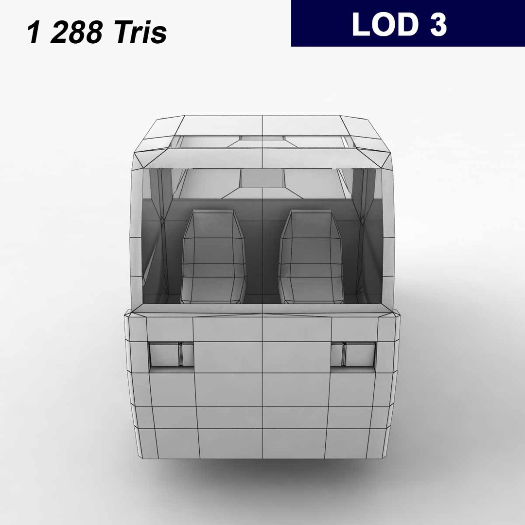 tld jet-16 baggage tractor 3d model