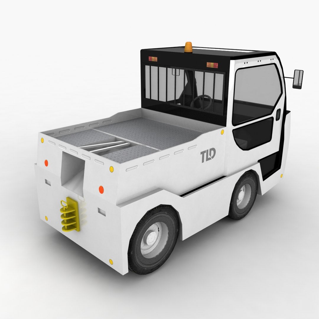 Tld Jet-16 Baggage Tractor 3d Model