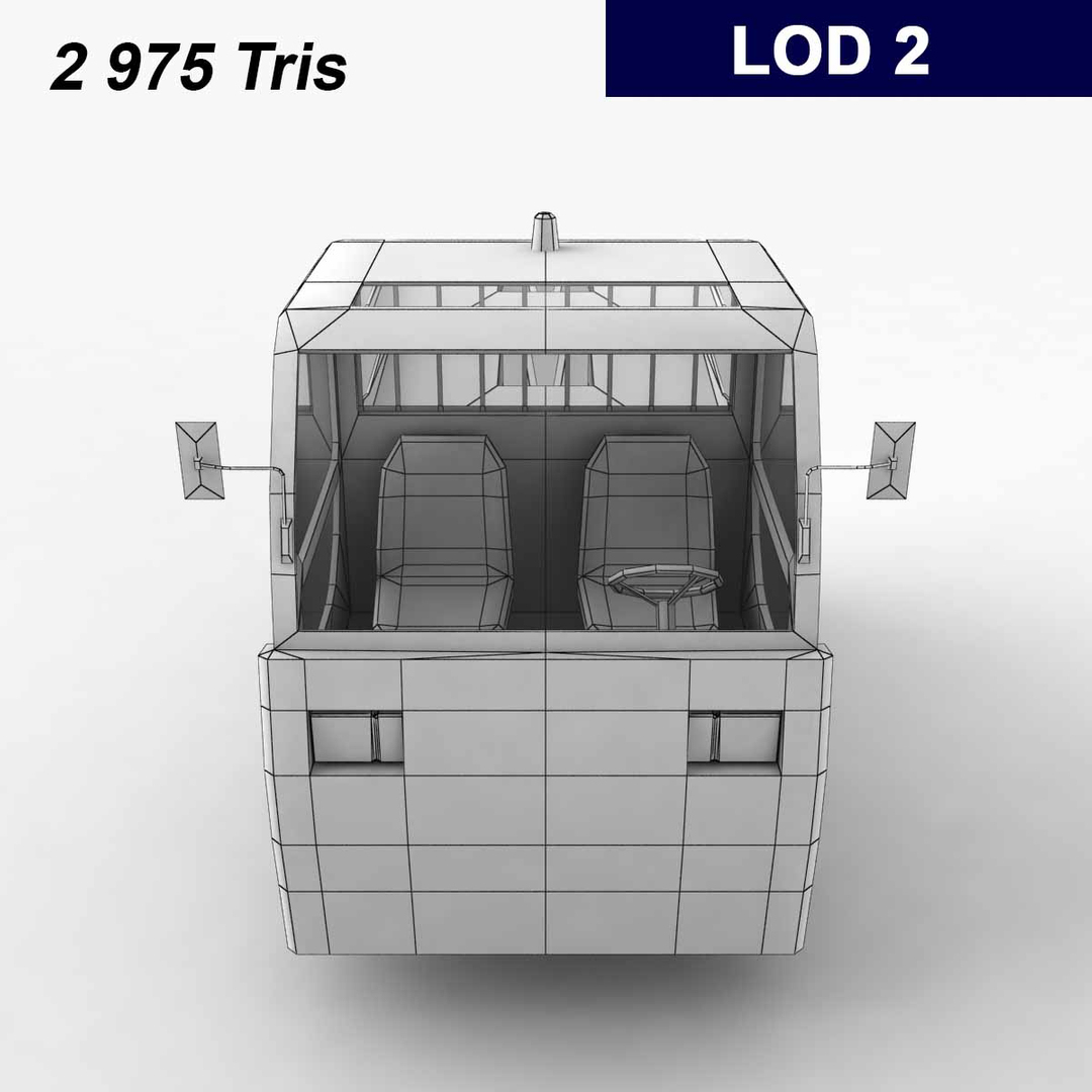 tld jet-16 baggage tractor 3d model