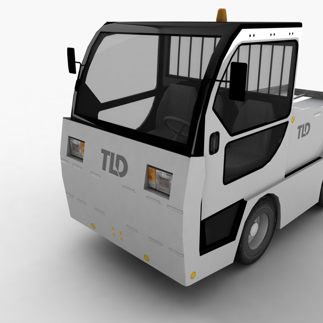 Tld Jet-16 Baggage Tractor 3d Model