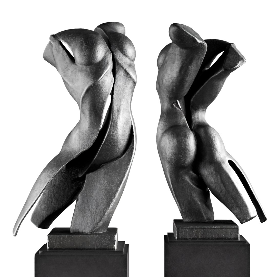 Dynamic Woman Torso Sculpture Model - TurboSquid 2346211