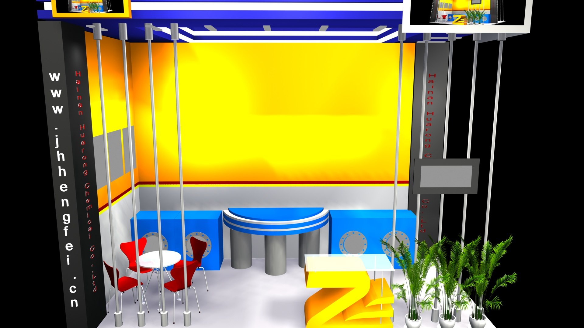 2 Side Open Stand 3D Model - TurboSquid 1996068