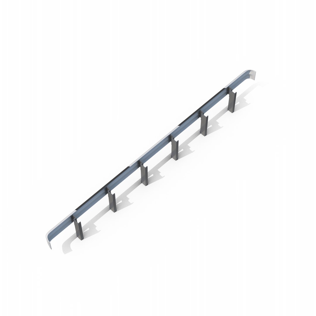 Highway Guardrail 3D Model - TurboSquid 2082432