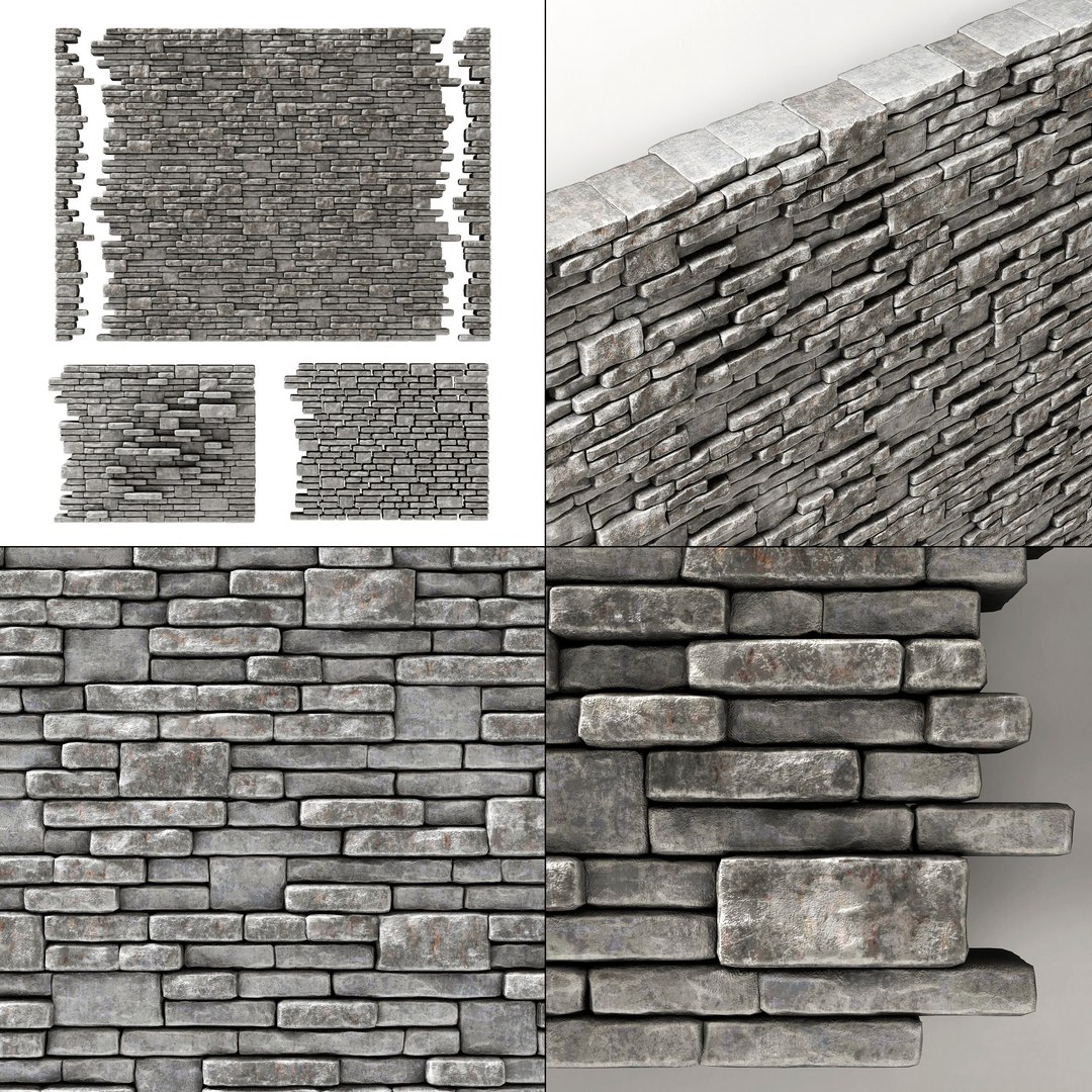 Wall Brick Block Model - TurboSquid 1504971