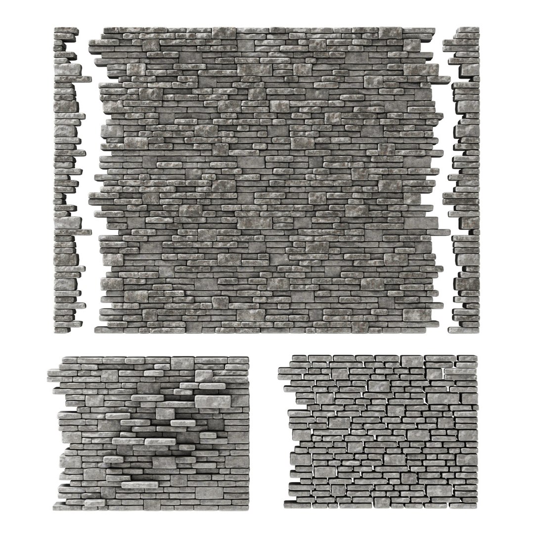 Wall Brick Block Model - TurboSquid 1504971