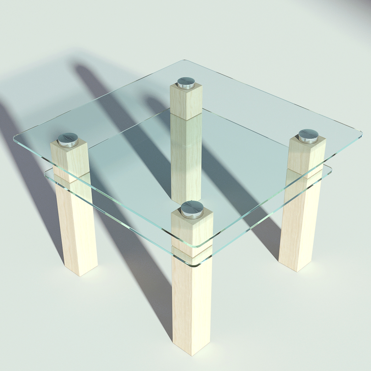 Glass wood table 3D model - TurboSquid 1448855