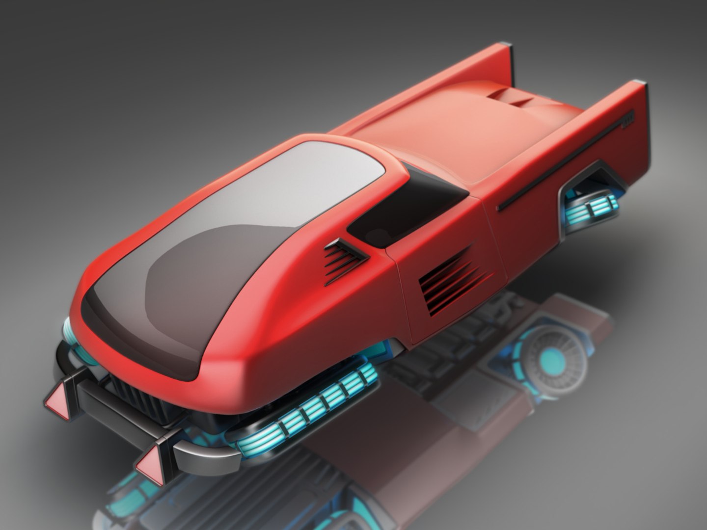 3d Model Futuristic Hover