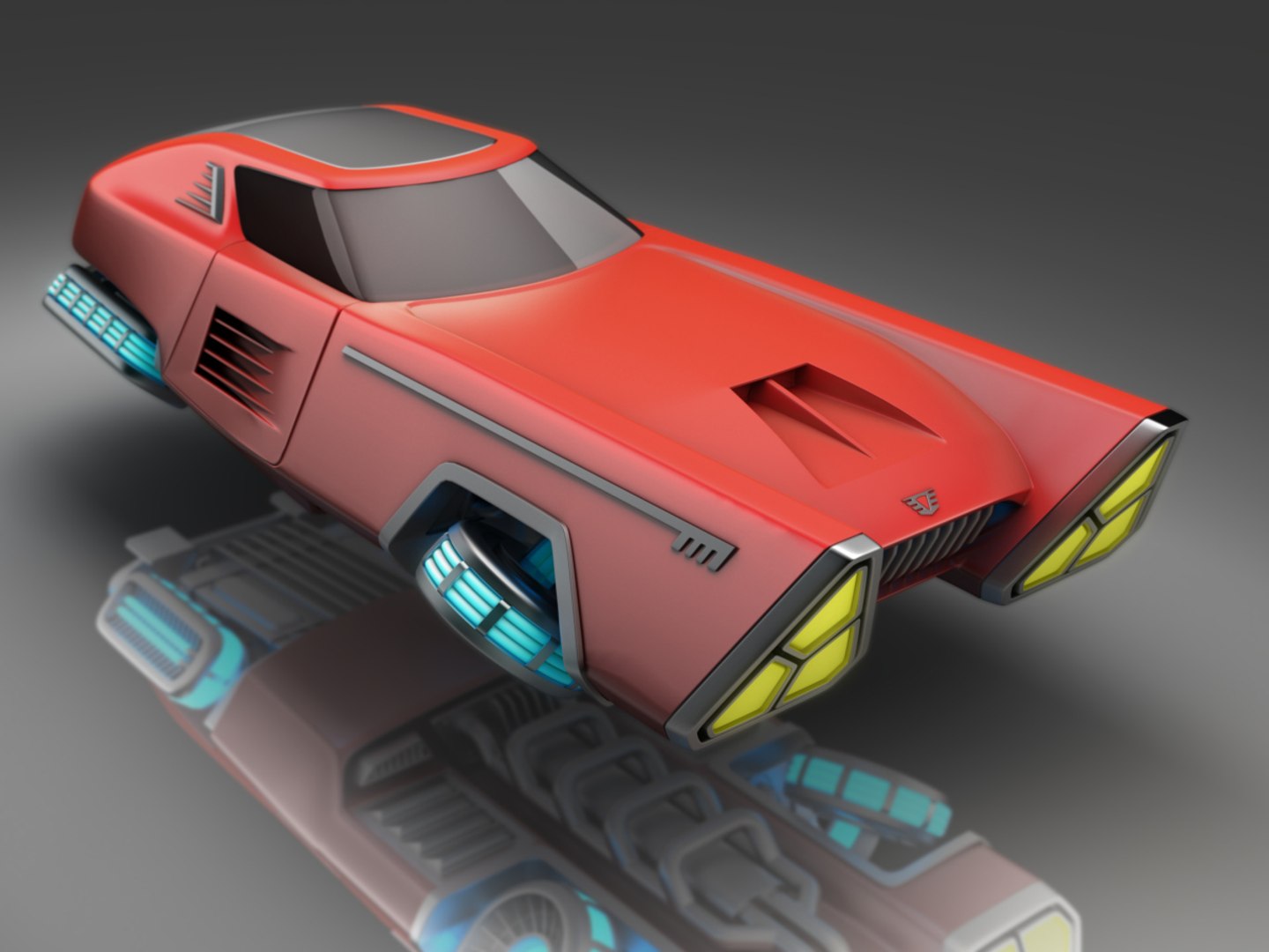 3d Model Futuristic Hover